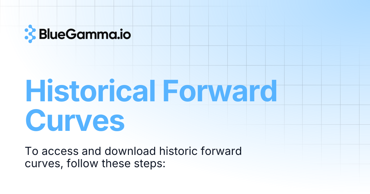 Historical Forward Curves | BlueGamma Documentation